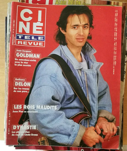 PROGRAMMES TELE TV Cine Tele Revue N°19 7 Mai 1987 Jean Jacques Goldman ...