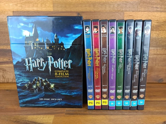 HARRY POTTER DVD Collection 8 Film 10 Discs Set Complete All Movies ...