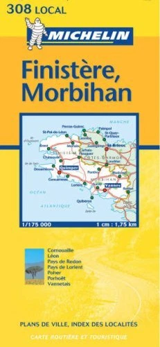 FINISTERE/MORBIHAN: NO.308 (MICHELIN Local Maps) EUR 7,34 - PicClick FR