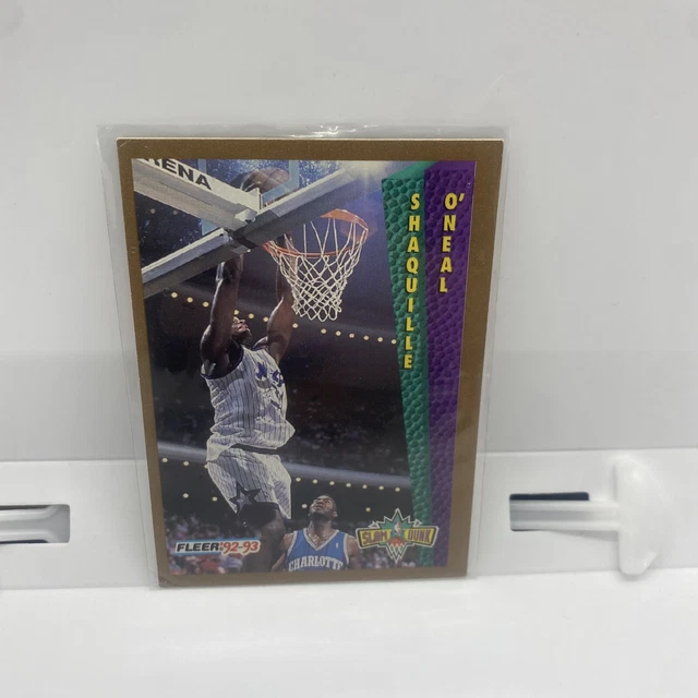 92-93 FLEER SLAM DUNK Shaquille O'Neal carte recrue #298, SHAQ RC HOF ...