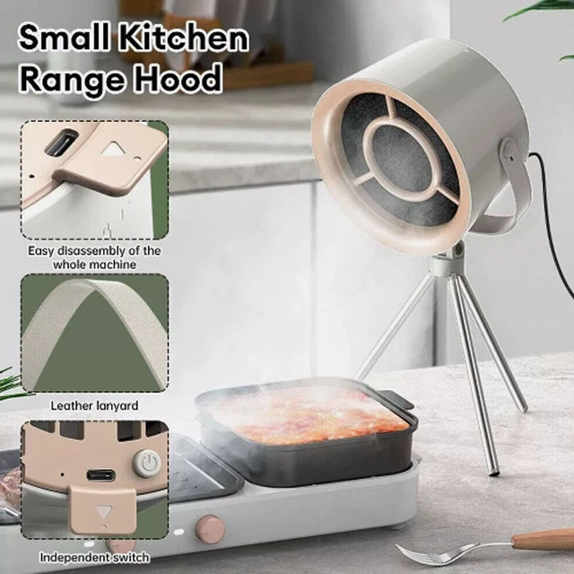 DESKTOP COOKER HOOD Portable Lightweight Kitchen Exhaust Fan Range Hood ...