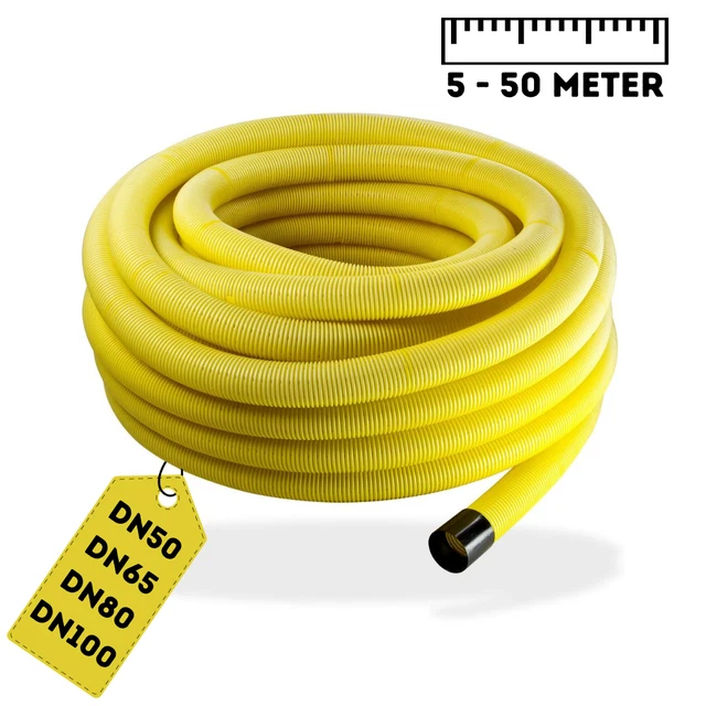 DRAINAGE DRAINAGEROHR PVC-U Dränrohr Effektive Entwässerung DN100 DN80 DN65 DN50 EUR 23,99 ...