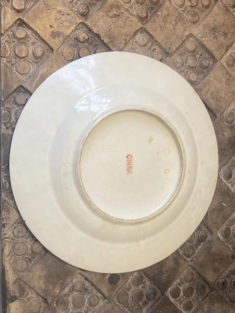 SMALL PLATE OF Pink Colored Flowers From Late 19th Century £13.52 ...