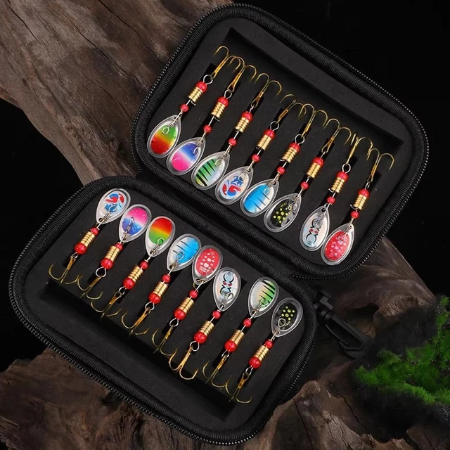 STORAGE CASE SPINNERS Fishing Lure Artificial EVA Fishing Bag Pike Bass ...
