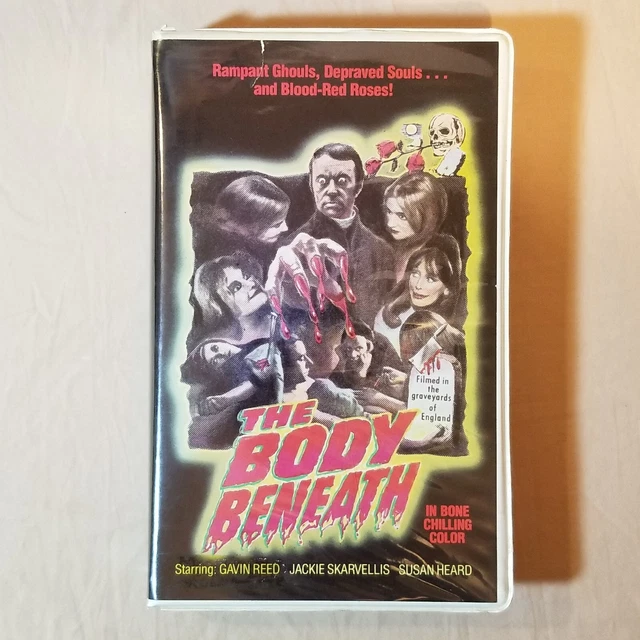 THE BODY BENEATH 1983 Horror VHS Video Clam Shell Big Box Gavin Reed ...