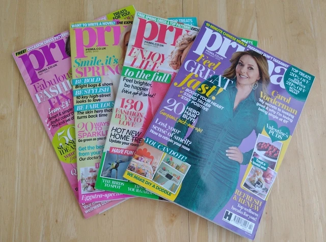 PRIMA MAGAZINE X 4 - 2022 February, March, April, May - With Patterns £ ...