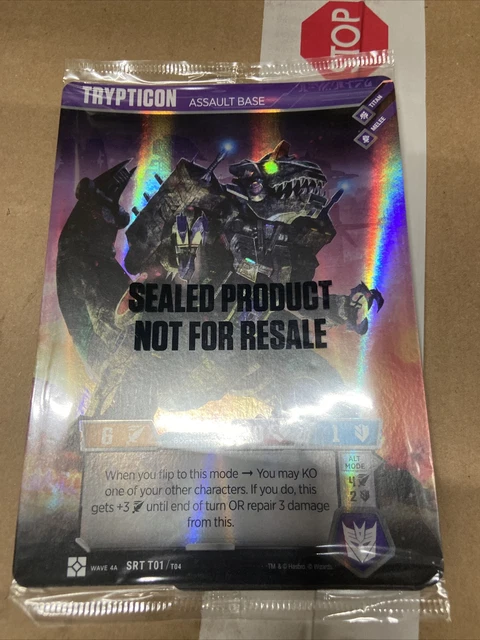 TRANSFORMERS TRYPTICON JUMBO Carte Pour Jeu Votre Decepticons Will Win ...