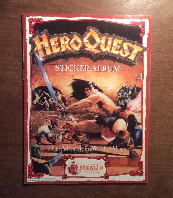 HEROQUEST STICKER ALBUM Complete with all stickers & rare diamond ...