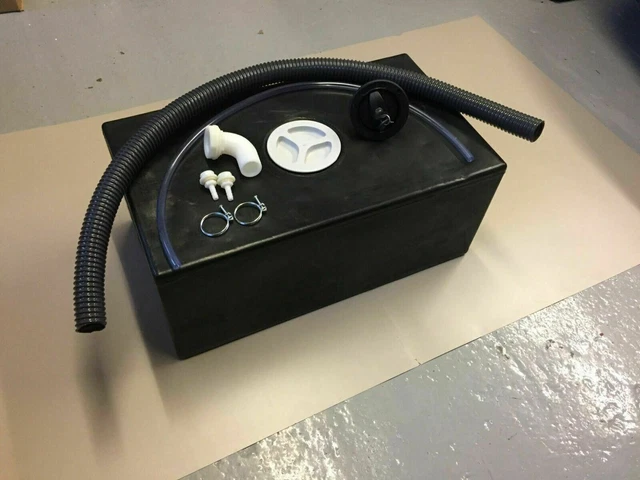 80 LITRE WATER Tank Kit for Campervan Motorhome Fresh / Waste BLACK ...