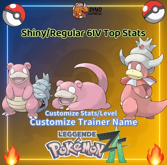 SLOWPOKE🔥POKEMON LEGENDS ZA Z-A Shiny/Regular 6IV Pokémon Fast Delivery ...