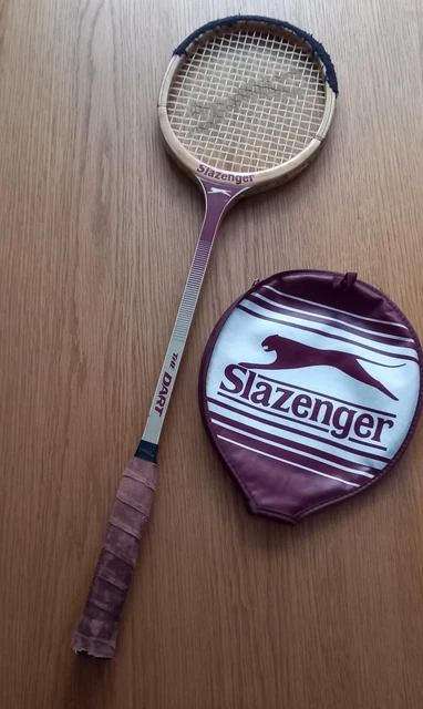 VINTAGE SLAZENGER SQUASH Racket ‘The Dart’ with Head Case £12.50 ...