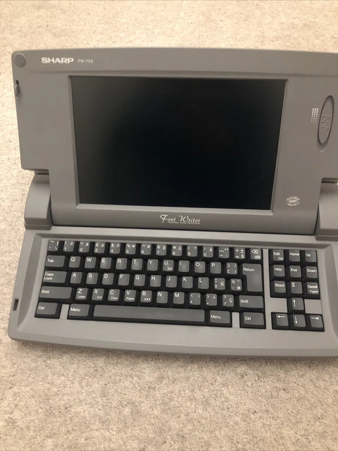 SHARP FW-750 FONT writer personal word processor retro vintage £14.40 ...