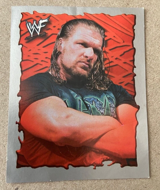 WWF WWE MERLIN 2002 - Triple H Wrestling Sticker 51 Attitude Hunter ...