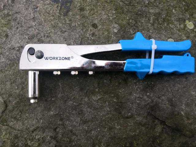 WORKZONE HAND RIVETER Workshop Rivets Diameter 2.4mm to 4.8mm Tools DIY ...