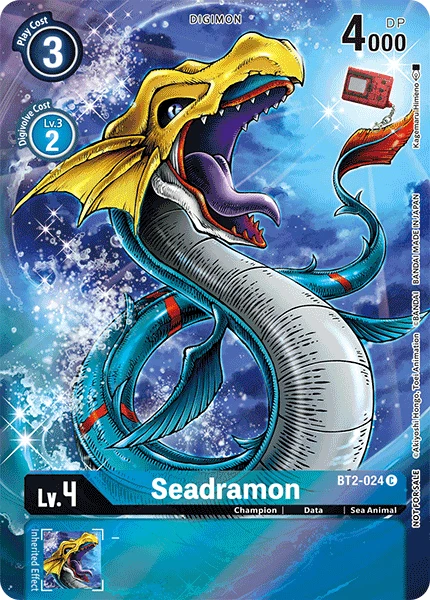 DIGIMON CARD GAME TCG (2020) BT2-024 Seadramon Common (C) ALT ART £4.00 - PicClick UK