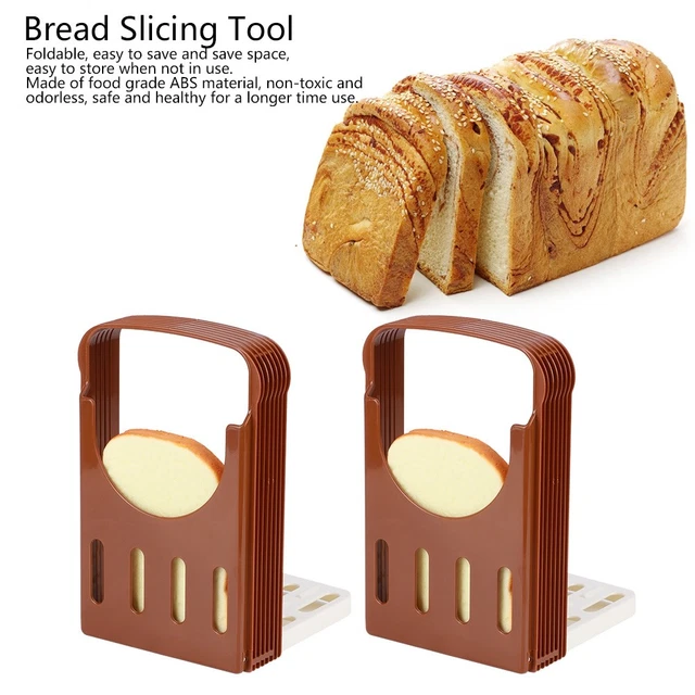 ADJUSTABLE BREAD LOAF Cutter Bagel Slicing Guides Cutting Tools Kitchen ...
