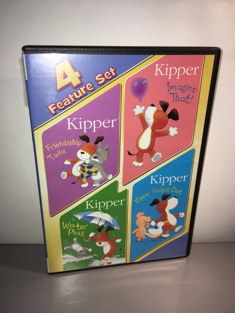 KIPPER 4-FEATURE DVD Set: Friendship Tails, Imagine That, Water Play ...