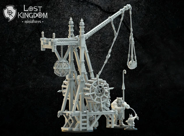 LOST KINGDOM CHAOS dwarf siege catapult 3D PRINTED MINIATURES £35.00 ...