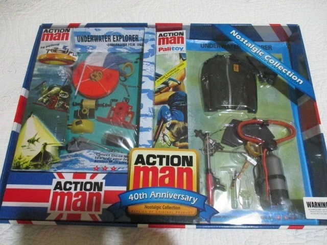 ACTION MAN 40TH Anniversary Underwater Explorer Set Nostalgic ...