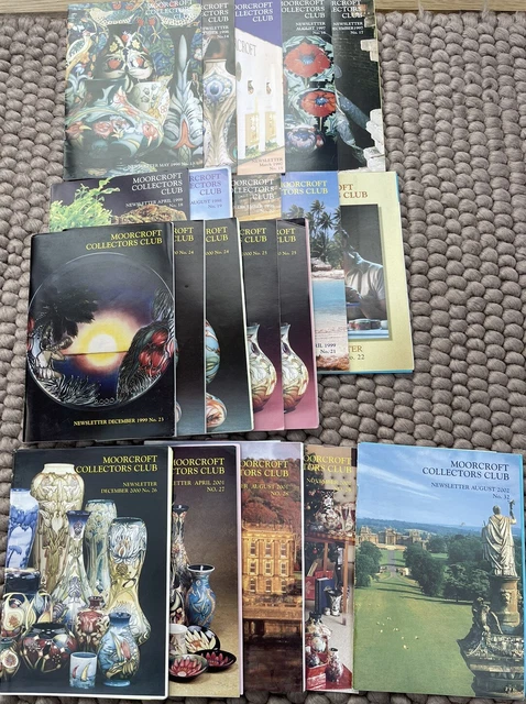 MOORCROFT EPHEMERA Collectors Club Newsletters. Enamels Giftware ...