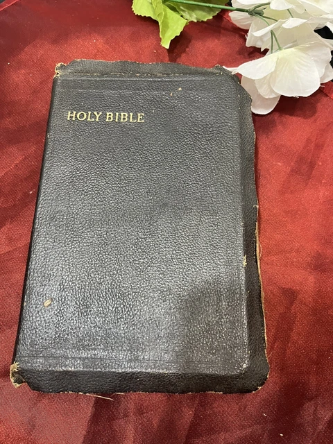 VINTAGE 1953 HOLY Bible w/pictures & Maps, King James Version £17.02 ...