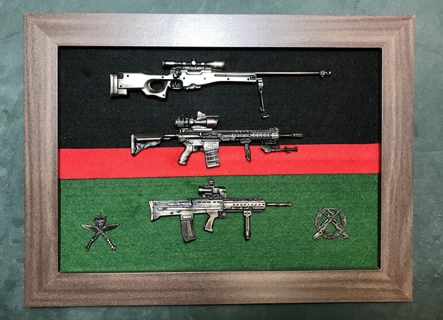 ROYAL GURKHA RIFLES Sniper Presentation Frame £32.00 - PicClick UK