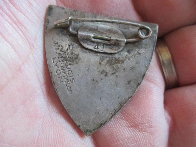 ANTIQUE MILITARY BADGE 7th Fighter Wing Bronze 7 black numbered 41 £102 ...