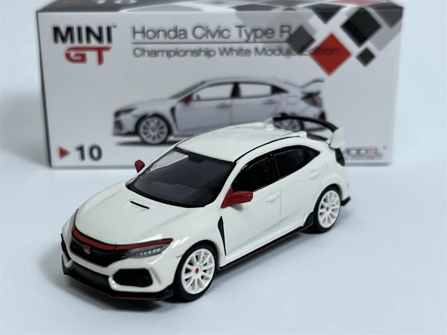 HONDA CIVIC TYPE R Championnat Blanc Modulo Édition LHD 1:64 Mini GT ...