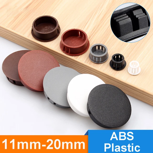 ROUND PLASTIC BLANKING End Cap Caps Tube Pipe Inserts Plug Bung 11mm ...