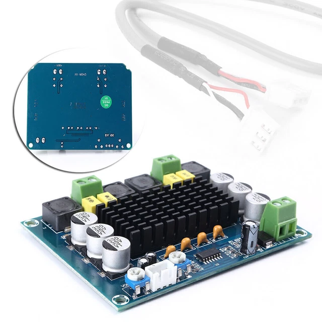 DC 12V-24V TPA3116D2 Dual Channel Digital Power Audio Amplifier Board ...