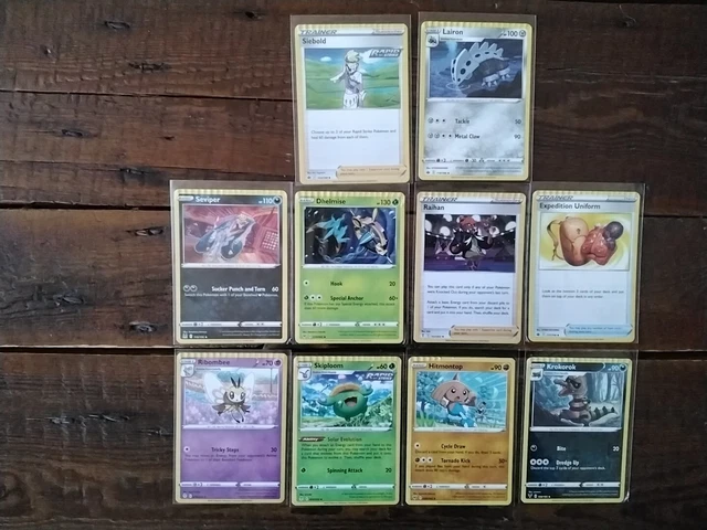 10 FULL CRIMPED error card VMAX crimp Holo crimping pokemon Card ex gx ...