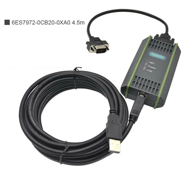 PLC PROGRAMMING CABLE USB MPI Data Download 2.5m for Siemens S7-200/300 ...