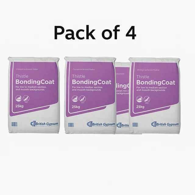 BRITISH GYPSUM THISTLE Bonding Coat Plaster 25kg Bag | Undercoat ...