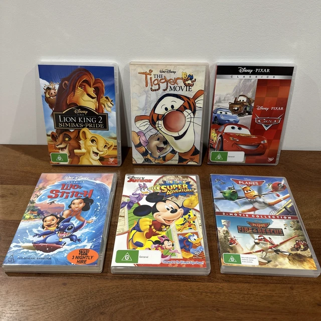 DISNEY DVD CARTOON Animation Movies Finding Nemo Lion King 2 Cars 7 ...