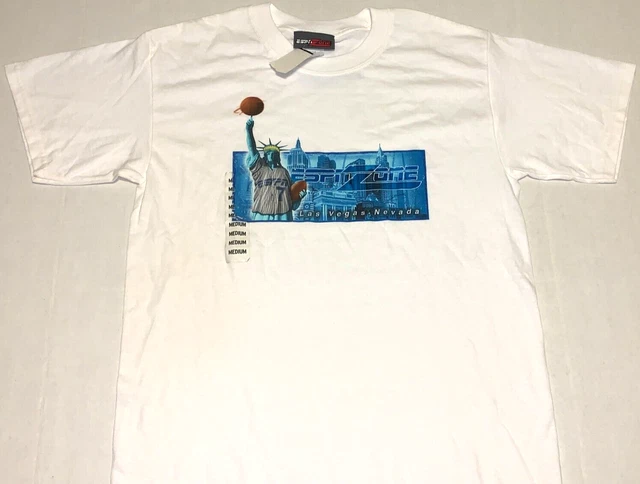 RARE VINTAGE 2000S ESPN ZONE Las Vegas Nevada Restaurant T-Shirt New ...