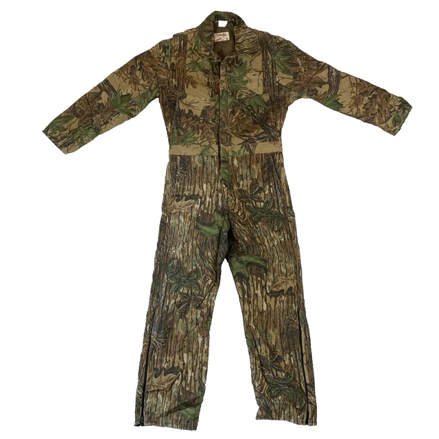 CABELA'S GREEN HUNTING Realtree Camouflage Overall Boiler Suit Workwear ...