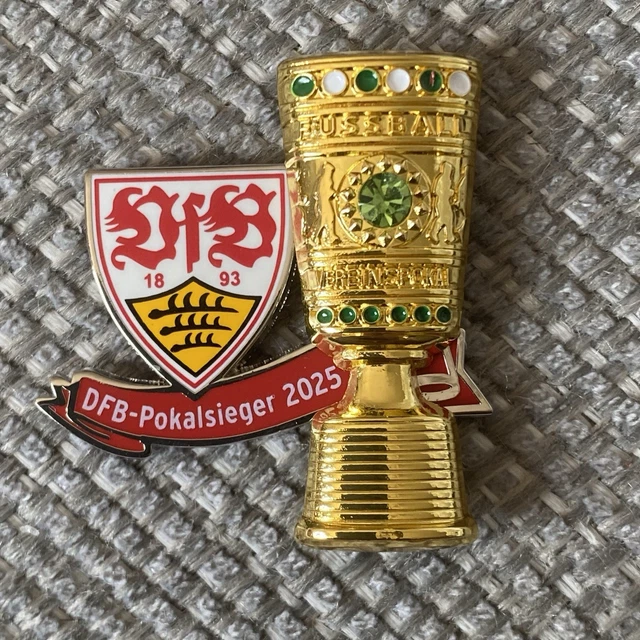 OFFICIAL DFB POKAL German cup FINAL winners 2025 pin Vfb Stuttgart £18. ...