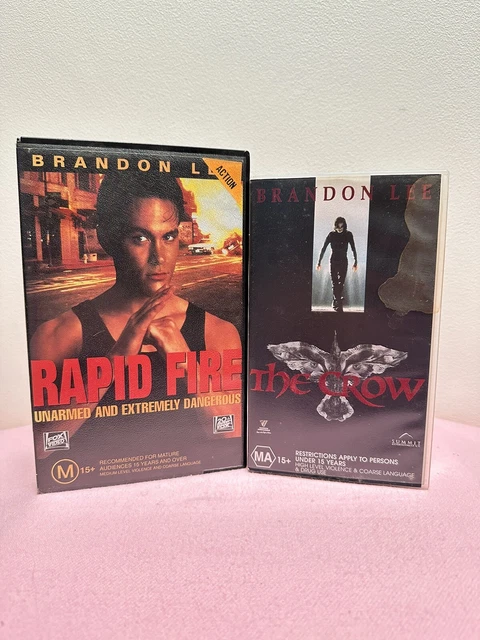 BRANDON LEE COLLECTION VHS The Crow + Rapid Fire Tapes £12.20 - PicClick UK