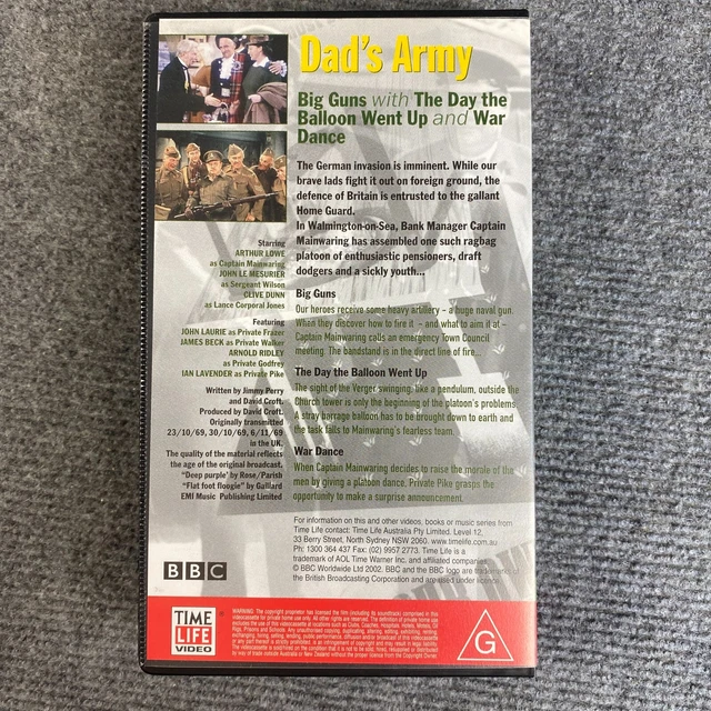 DAD'S ARMY VHS Special Edition Big Guns VHS Video BBC Comedy New Sealed ...