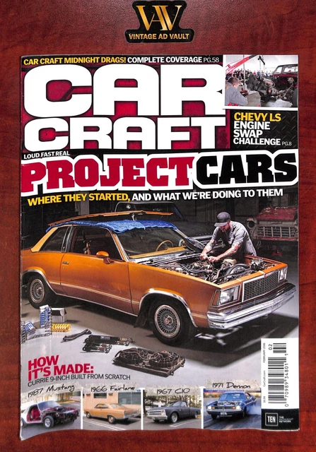 CAR CRAFT MAGAZINE - Vol. 64 No. 2 - February 2016 - Projects Cars $4. ...