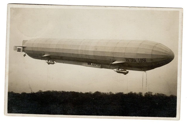 ZEPPELIN/FLUGPOST AK LUFTSCHIFF VICTORIA LUISE gelaufene Karte (CA0993 ...