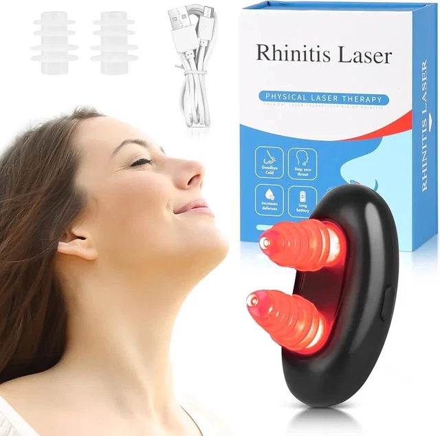 RED LIGHT NASAL Therapy Device | Rhinitis & Congestion Relief | USB ...