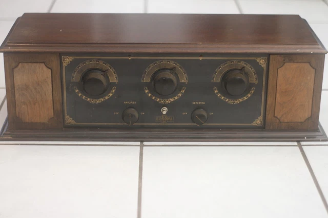VINTAGE 1920'S RESONA Six Radio Receiver Tube Radio w/o tubes £94.34 - PicClick UK