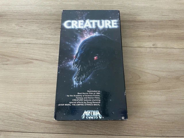 CREATURE VHS 1985 (Klaus Kinski) Sci-Fi Horror Media Home Entertainment ...