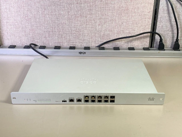 CISCO MERAKI MX100-HW Firewall Cloud Managed Security Appliance ...