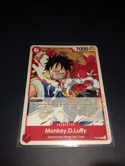 MONKEY .D. LUFFY One Piece Card Game Super Pre Release Promo P-001 EUR 41,50 - PicClick DE