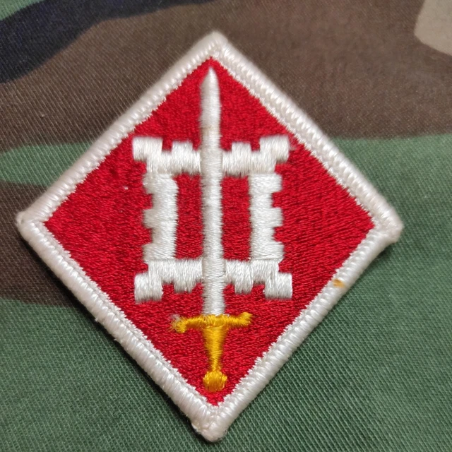 ARMY PATCH ABZEICHEN Aufnäher der 18th Engineer Brigade gebraucht EUR 2 ...