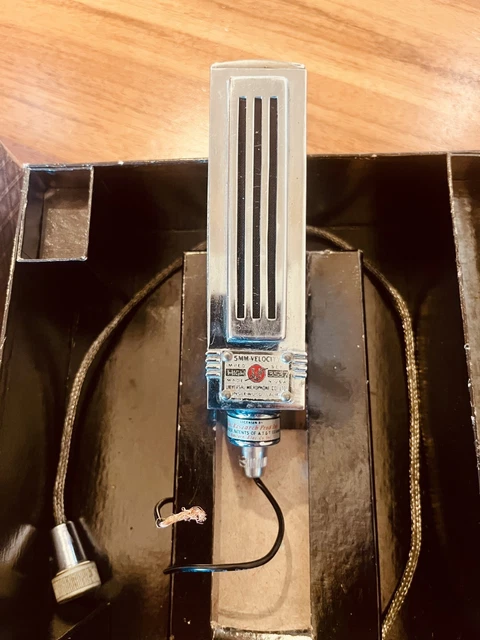 VINTAGE RARE 1930'S Universal 5MM ribbon "Velocity" microphone w ...