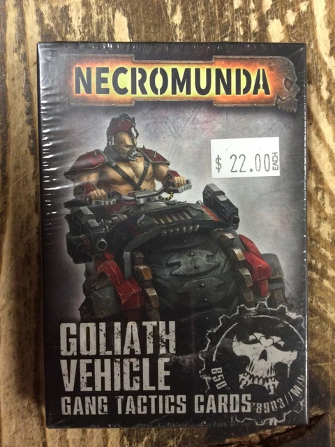 GOLIATH VEHICLE GANG Tactics Cards Necromunda Games Workshop New $20.00 ...