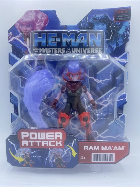 HE-MAN AND THE Masters of the Universe Ram Ma'am Power Attack Figur ...